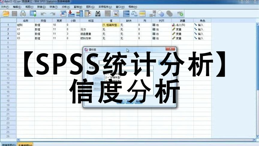 【SPSS统计分析】信度分析【转载】