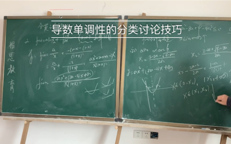导数单调性的分类讨论技巧