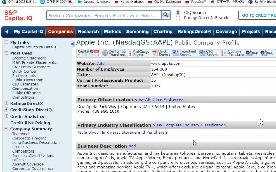 【自用】Capital IQ Pro数据库在金融行业中的应用培训