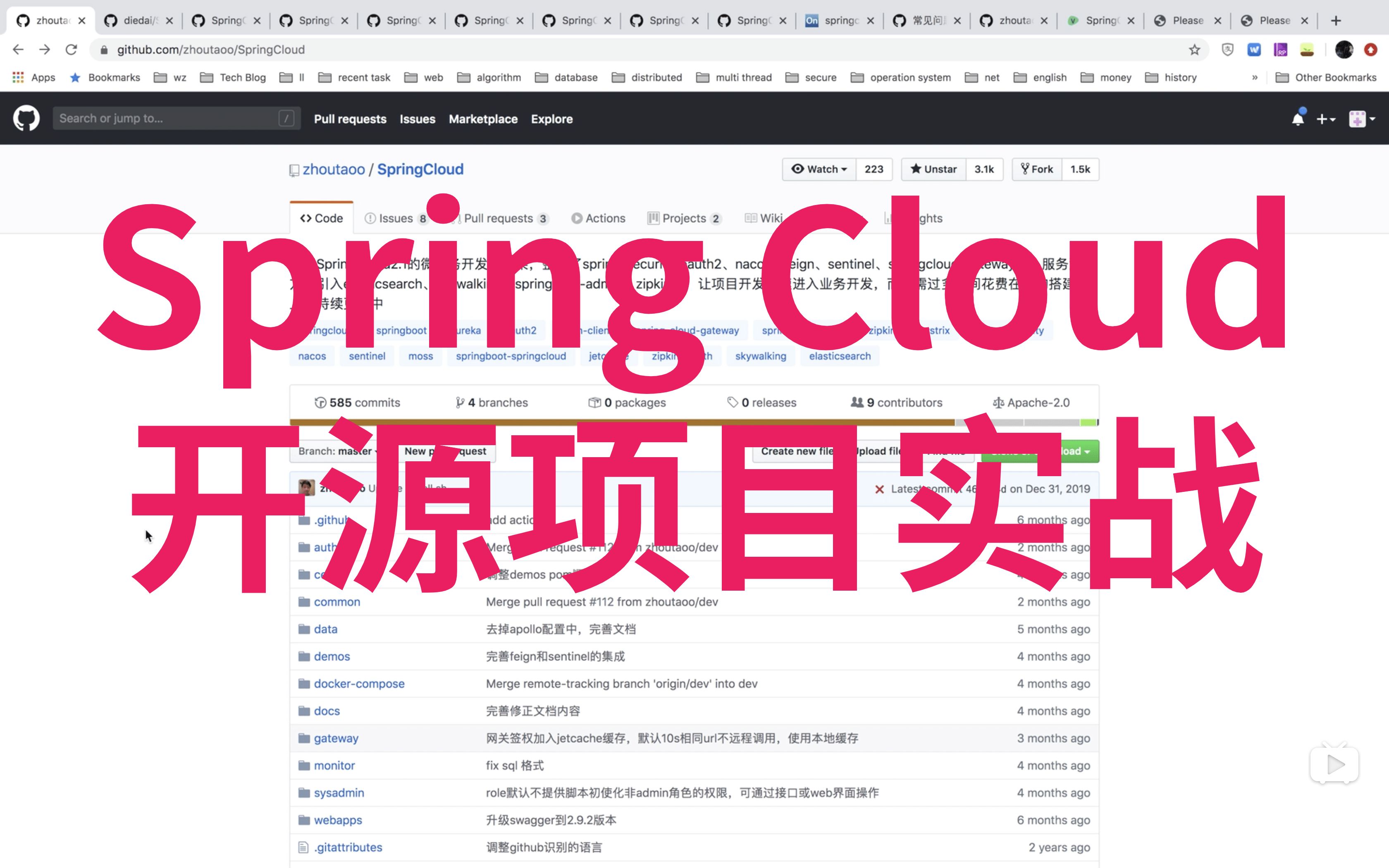spring cloud开源项目实战
