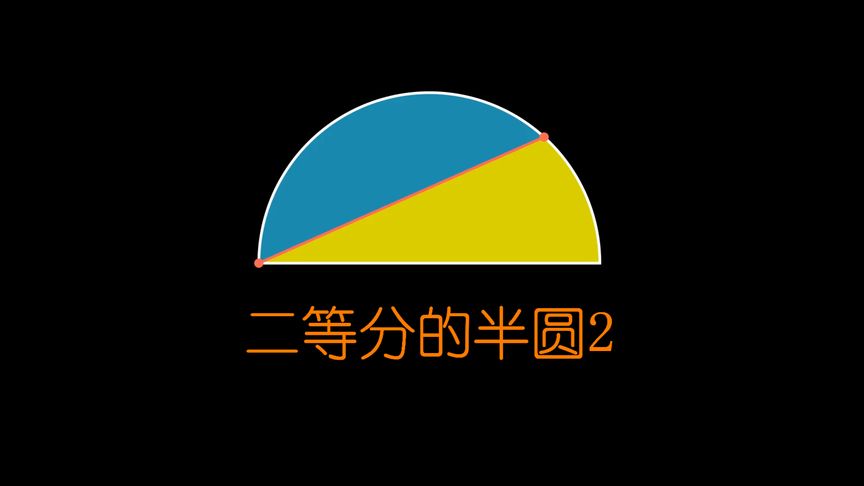 【数学】什么时候半圆被线段二等分呢2?