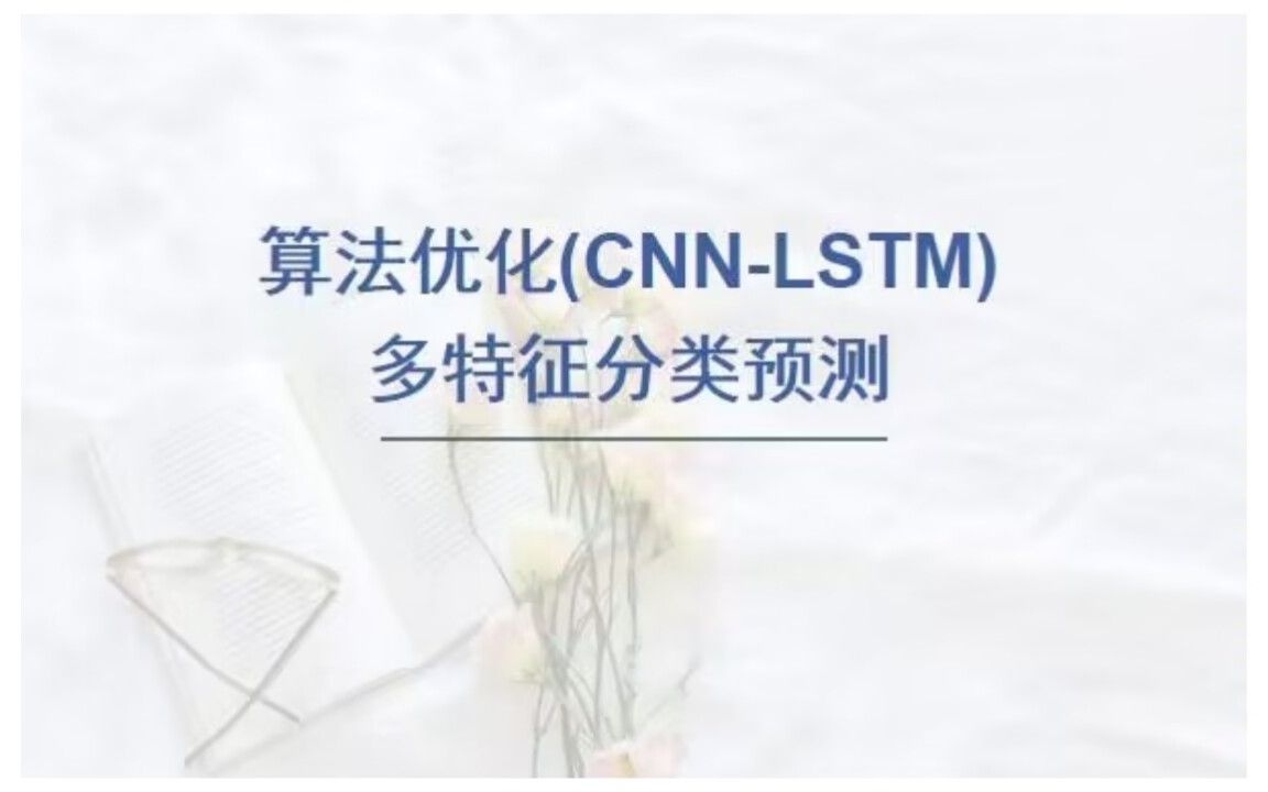 基于鲸鱼算法(WOA)优化卷积神经网络-长短期记忆网络(CNN-LSTM)...