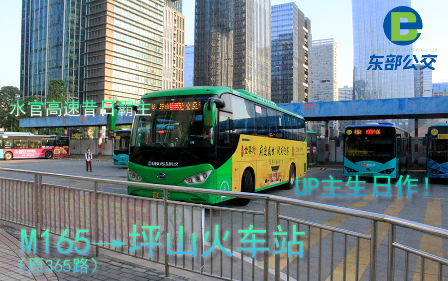 ...M165路(原365路市区段)全程前方POV(科技园总站→坪山火车站)