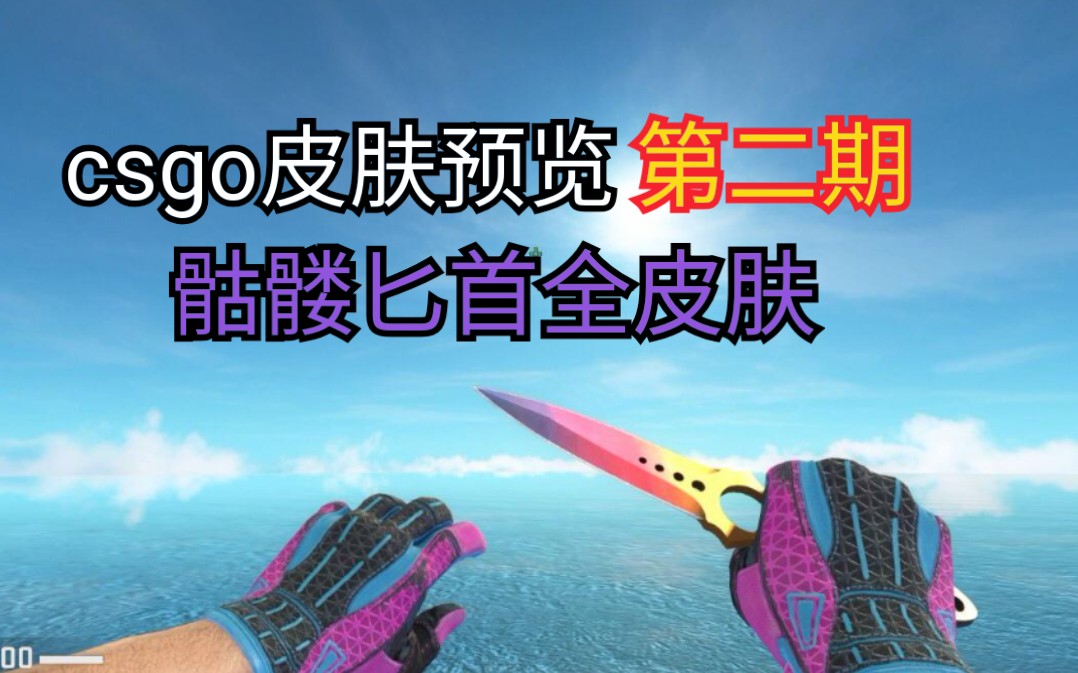 【CSGO】骷髅匕首全皮肤展示(送出一个印花)