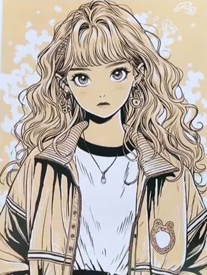 ...动漫绘画素材 32张作品,男女混搭款 【趣味线描头像】课程- 课程目标
