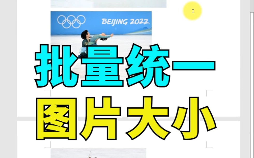 【Word】批量统一图片大小 010