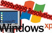 这将令你大吃一惊!如果把Windows XP设置为9999*9999分辨率会发生...