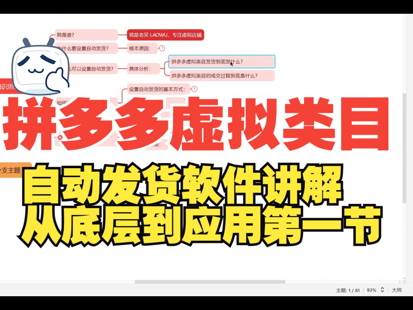 拼多多虚拟类目电商,自动发货软件解放双手,从底层到应用完全讲解,...