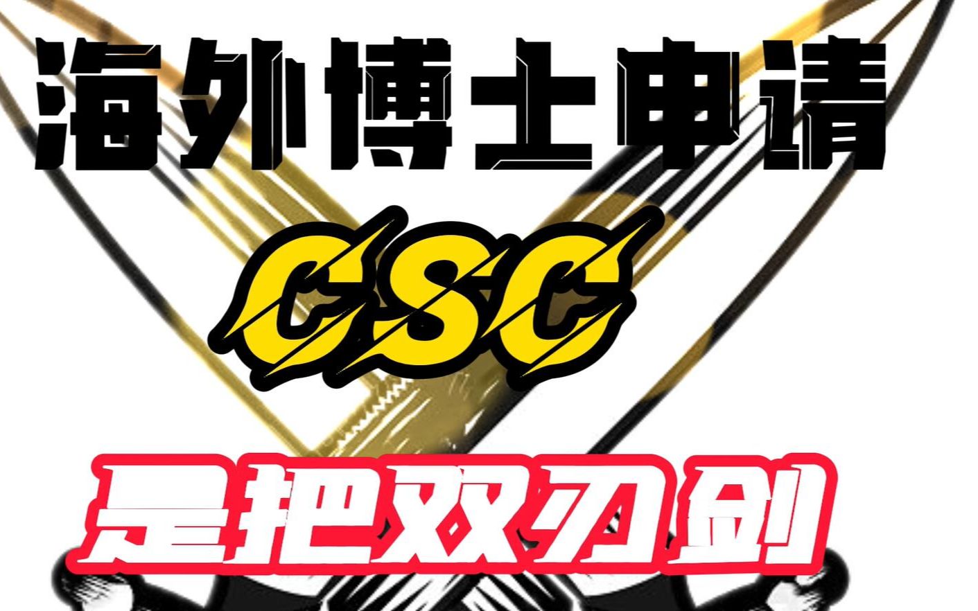 【海外博士申请】CSC是把双刃剑