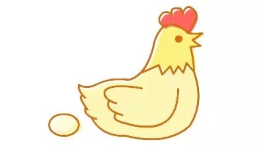 简笔画:咯咯咯咯!快来学下单母鸡的画法吧