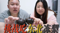 谁说南方人吃不了东北冻梨!皮黑水多味美一个不够都人工榨成汁了