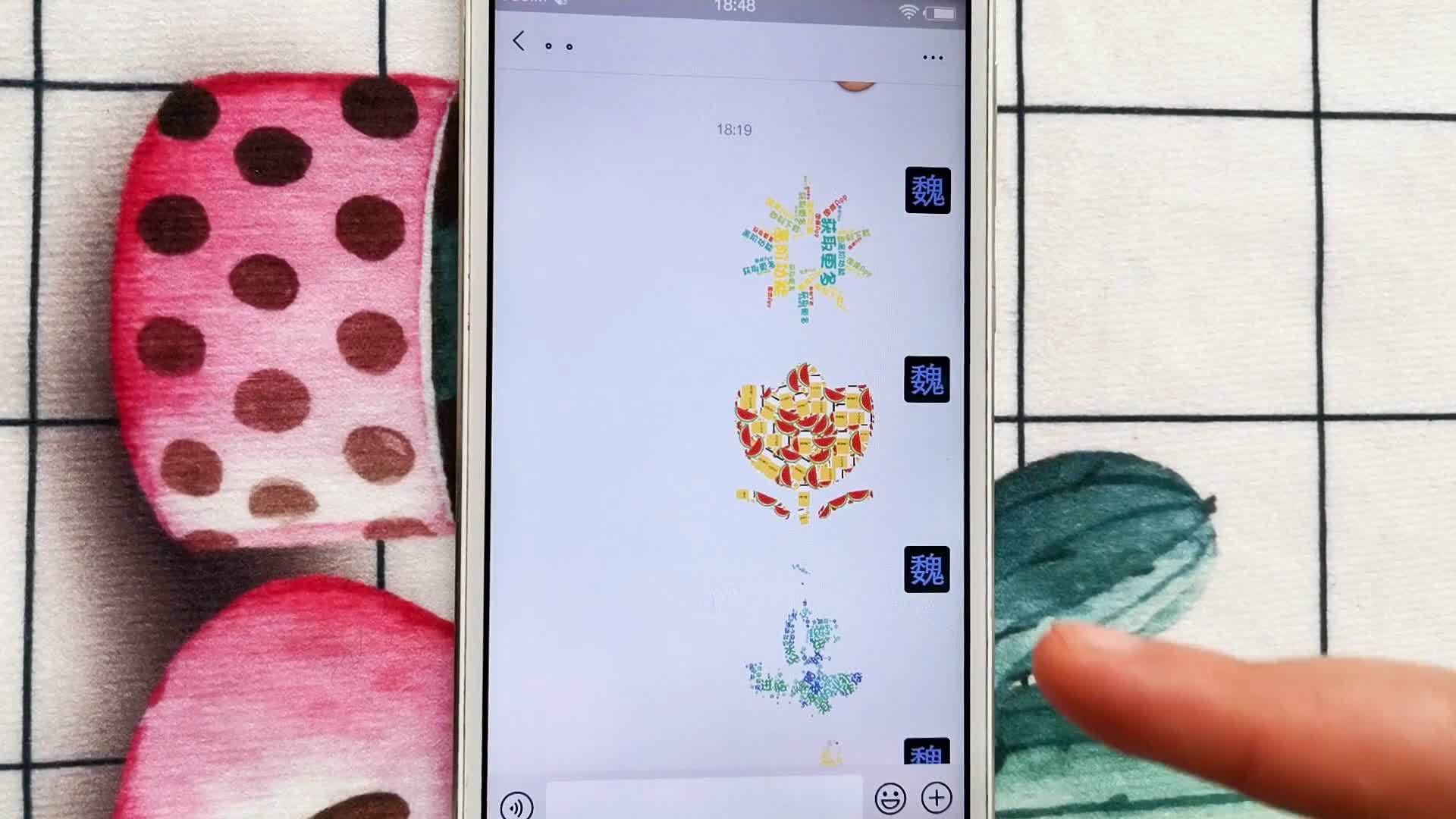 原来手机这样操作下,可以用文字制作图片,个性漂亮,真的很好玩