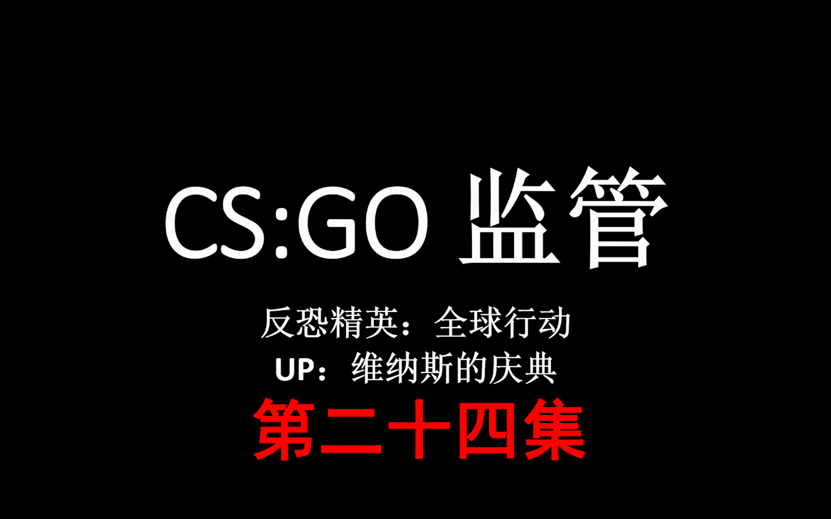《CS:GO》反恐精英:全球行动 监管-24