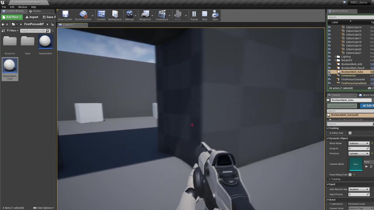 【资源插件库】UE4 网格布尔运算