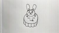 月兔和月饼的简笔画,画画的乐趣多,你学会了吗?