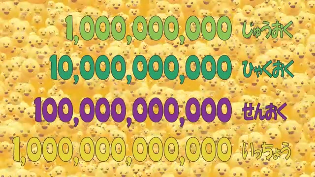 大きいすうじのうた 1-1兆まで数えよう! 歌のおやつ