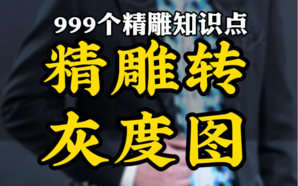 999个精雕知识点:【实用技巧】精雕 5.5 软件灰度图转换教程,一看就懂...