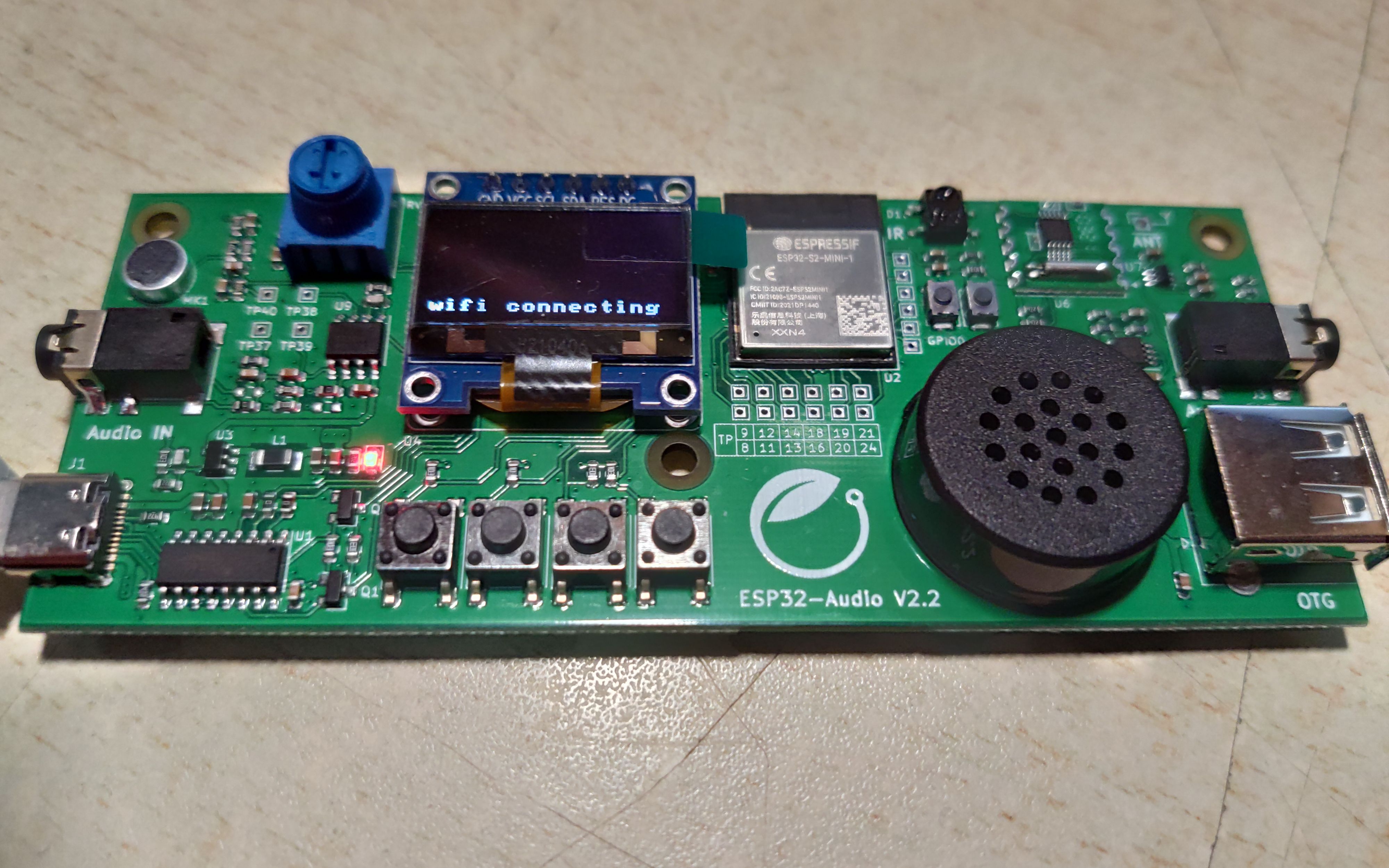 基于ESP32-S2-Mini-1模块制作的本地气象台/温度计