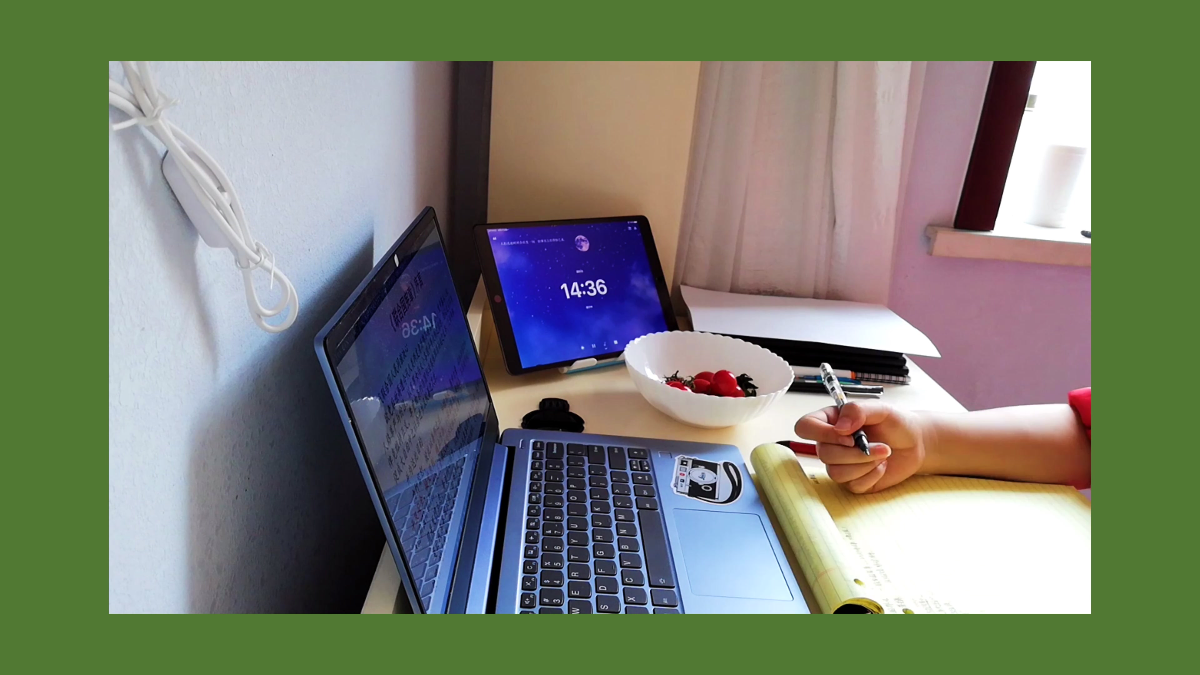 学习九小时的周一