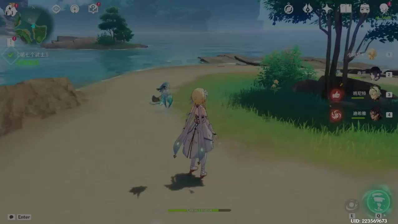 【原神】稻妻世界任务《第七个武士》,30原石+20声望