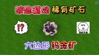 迷你世界:被隐藏“六边形钨金矿”非常稀有,出现在萌眼星最深处