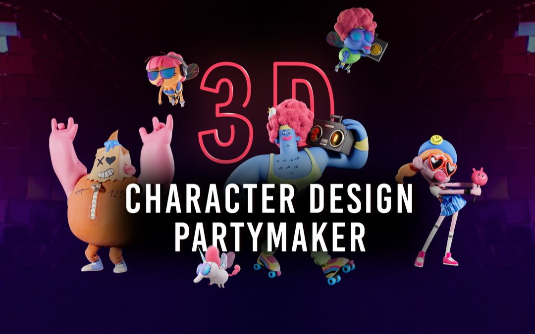 [国语-名家经典]c4d风格化派对角色设计