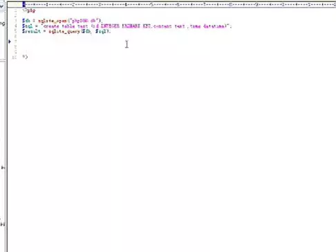 PHP100视频教程71:PHP SQLite 的使用和配置