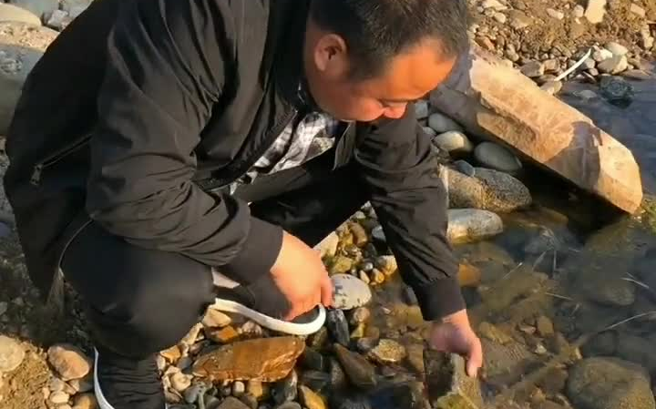 河边捡玉石也不是每个石头都有玉的,一定要分辨好!