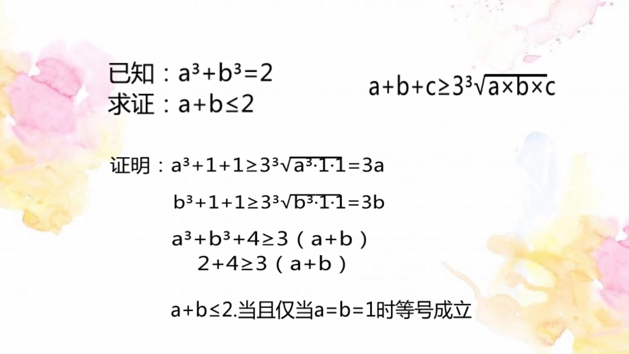 高中数学:基本不等式证明题,高考失分点、很多同学忘了这一步!