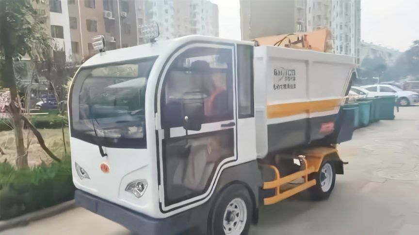 自卸垃圾清运车 百易电动垃圾车 建材垃圾转运小型车