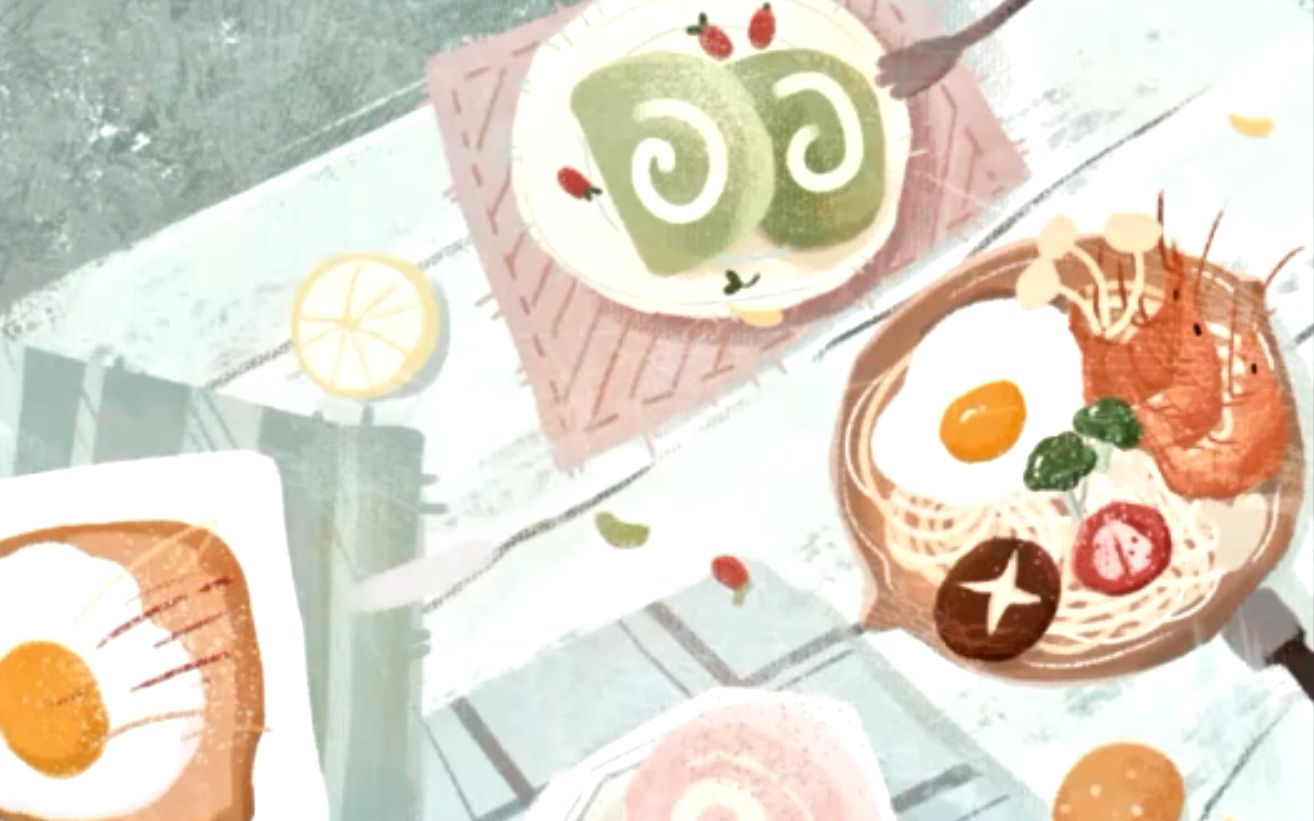 【商业插画】美食的画法1