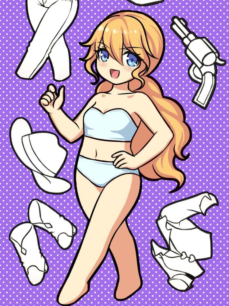 .我真是个涂色小能手 #简笔画 #儿童绘画作品 #纸娃娃换装 #公主涂色 .