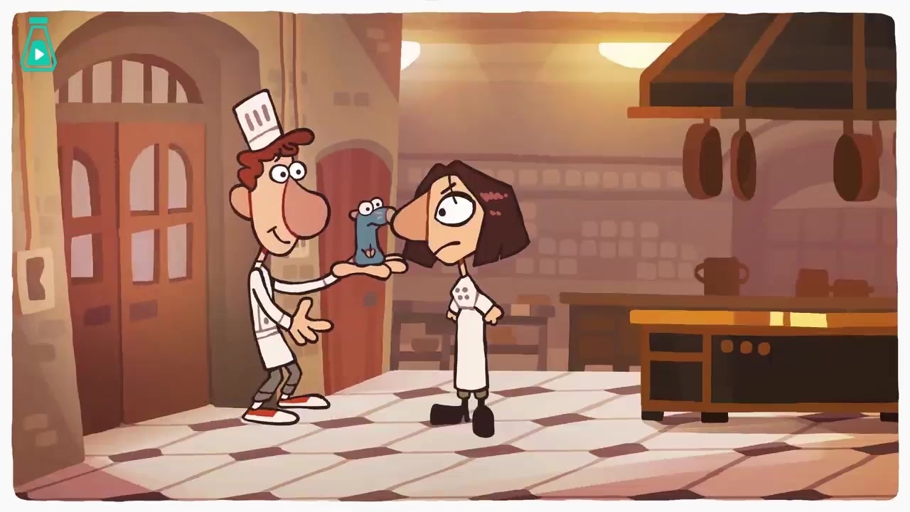 魔性动画带你两分钟看完《美食总动员》,简直太毁童年了