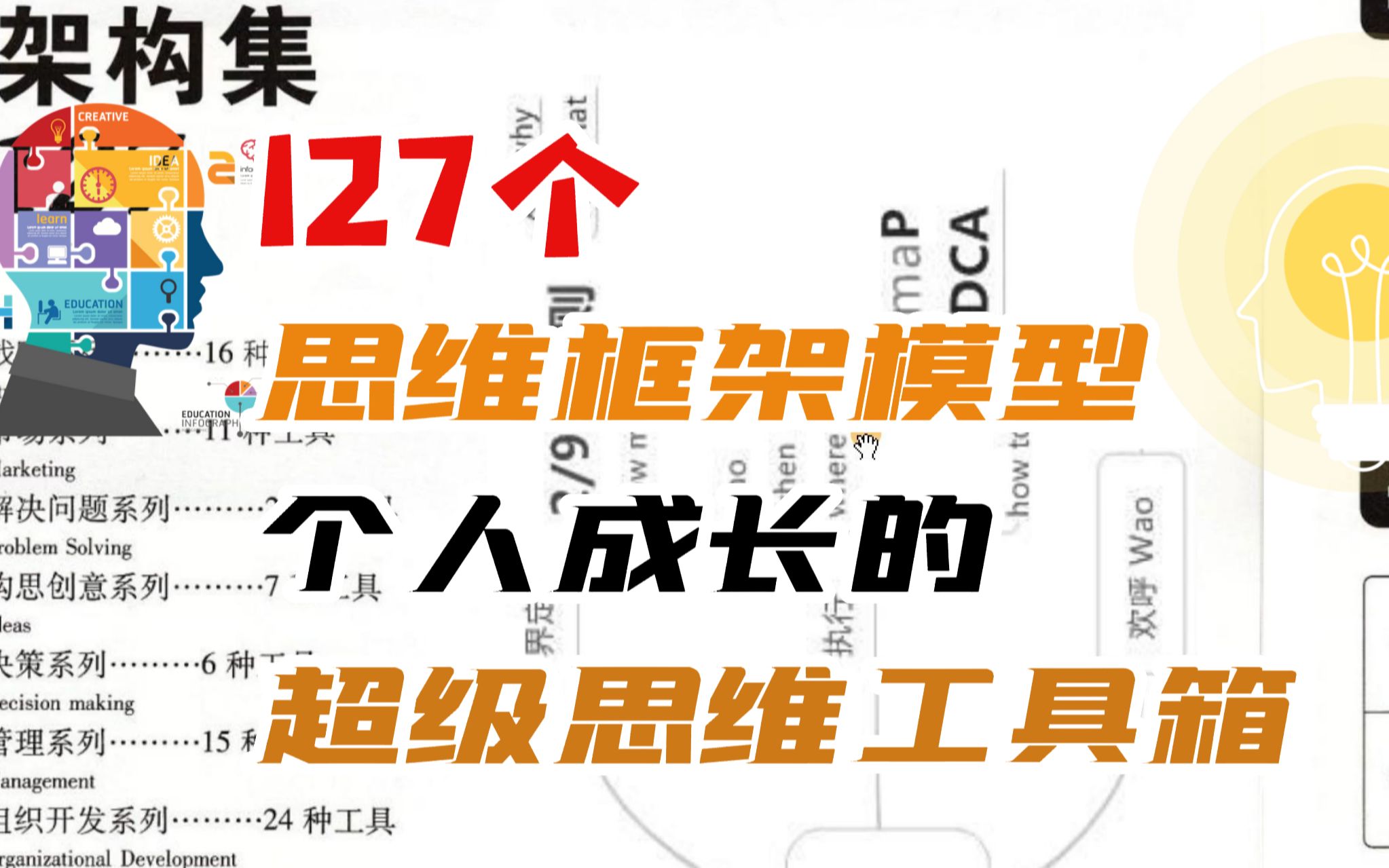 127个思维框架模型,个人成长的超级思维工具箱(附文档)