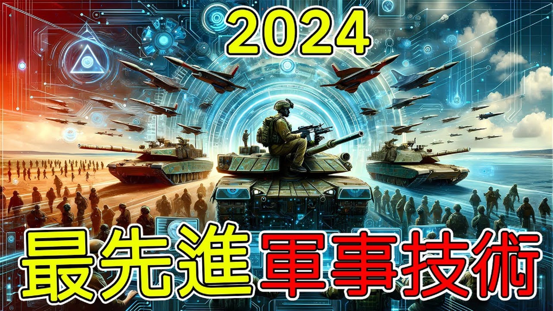 全世界关于2024年十大先进军事技术,从机器人军团到激光武器,谁能...