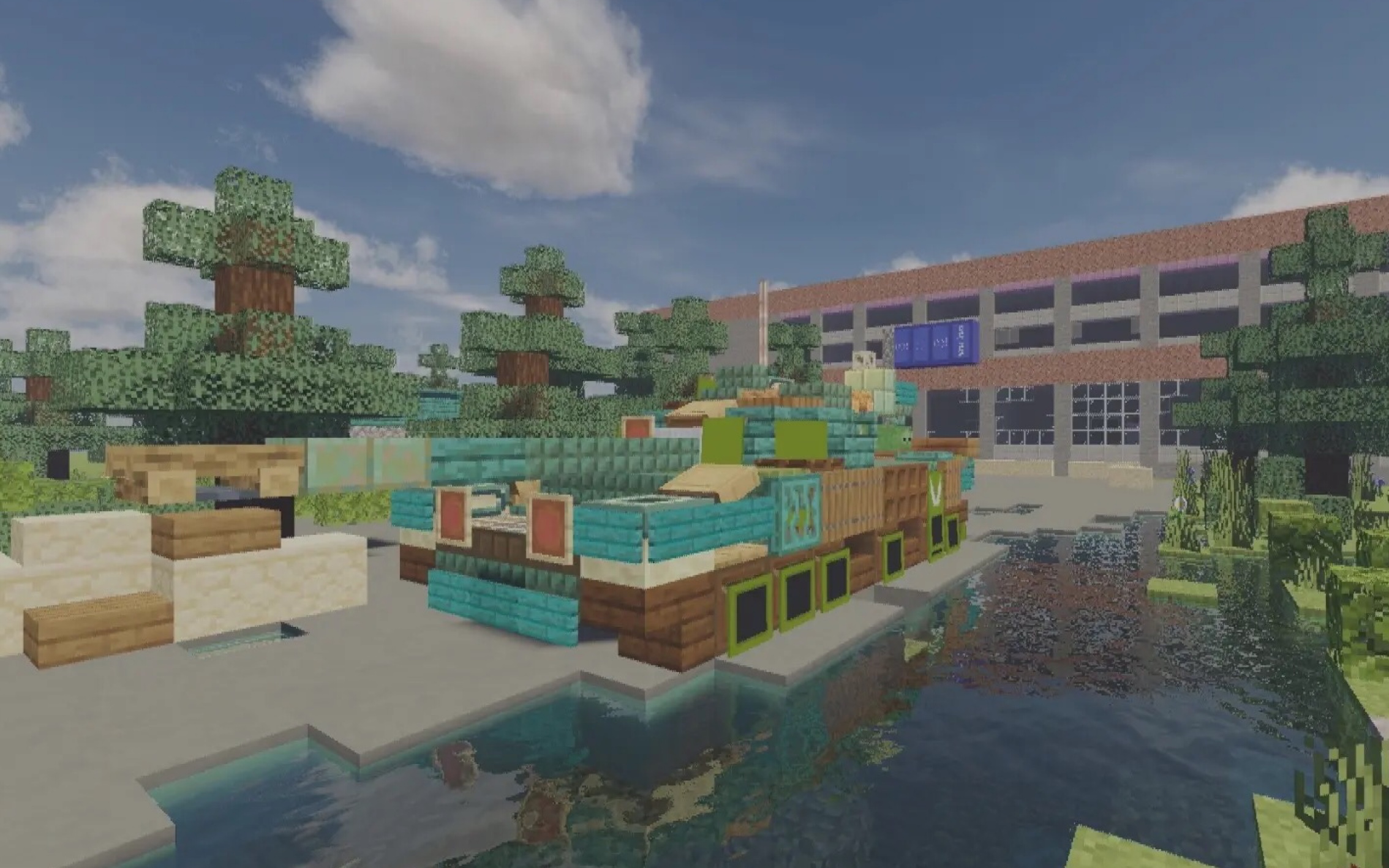 【Minecraft】 苏联/俄罗斯 T-80U主战坦克 1:1 重制版 [Minecraft建筑-...