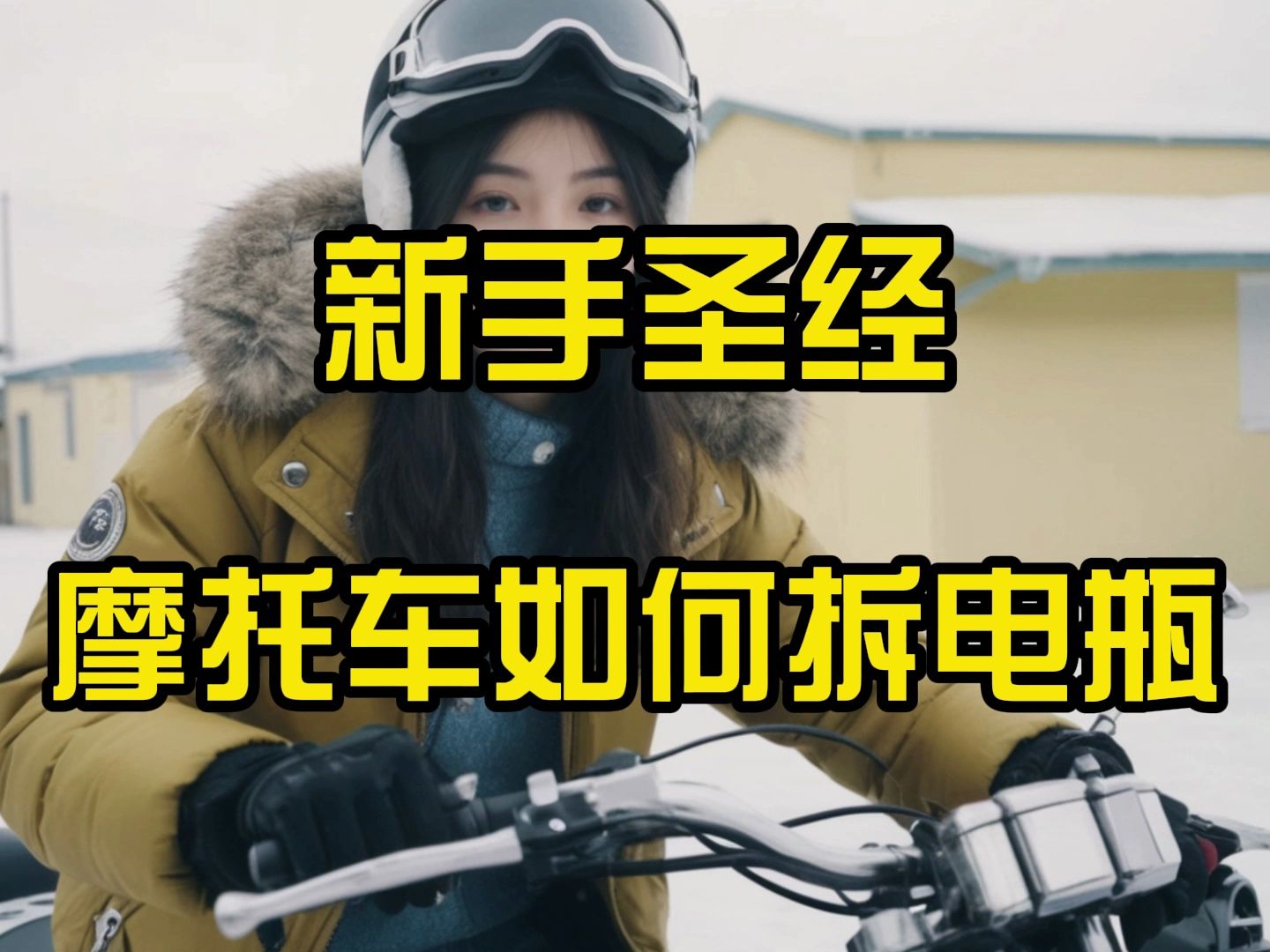 你会拆摩托车的电瓶么?