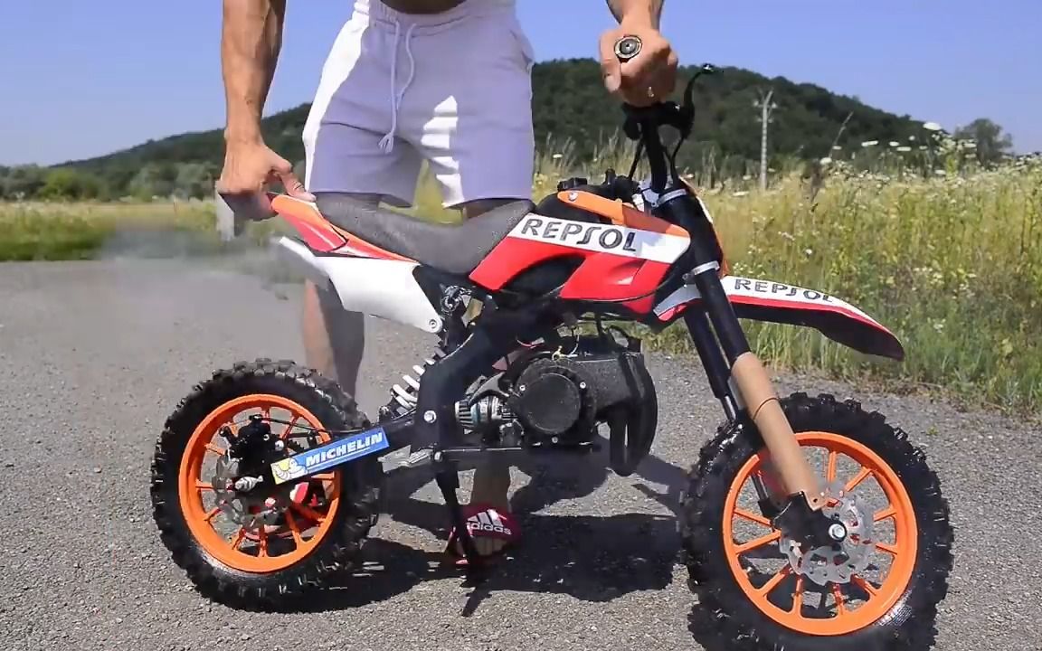 【修复模型车】本田CR50 REPSOL迷你越野摩托车