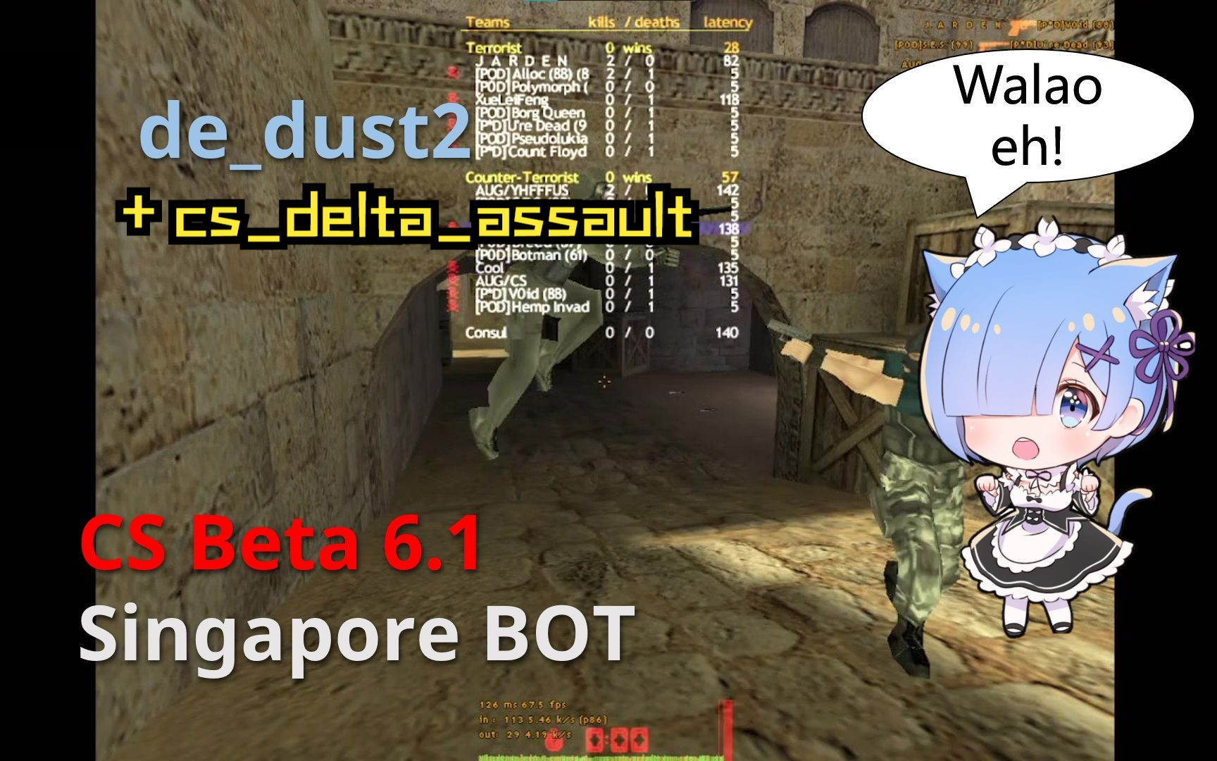 【Allenw阿伦王】Walao Eh,新开的CSbeta 6.1 新加坡人机服?那就南北...