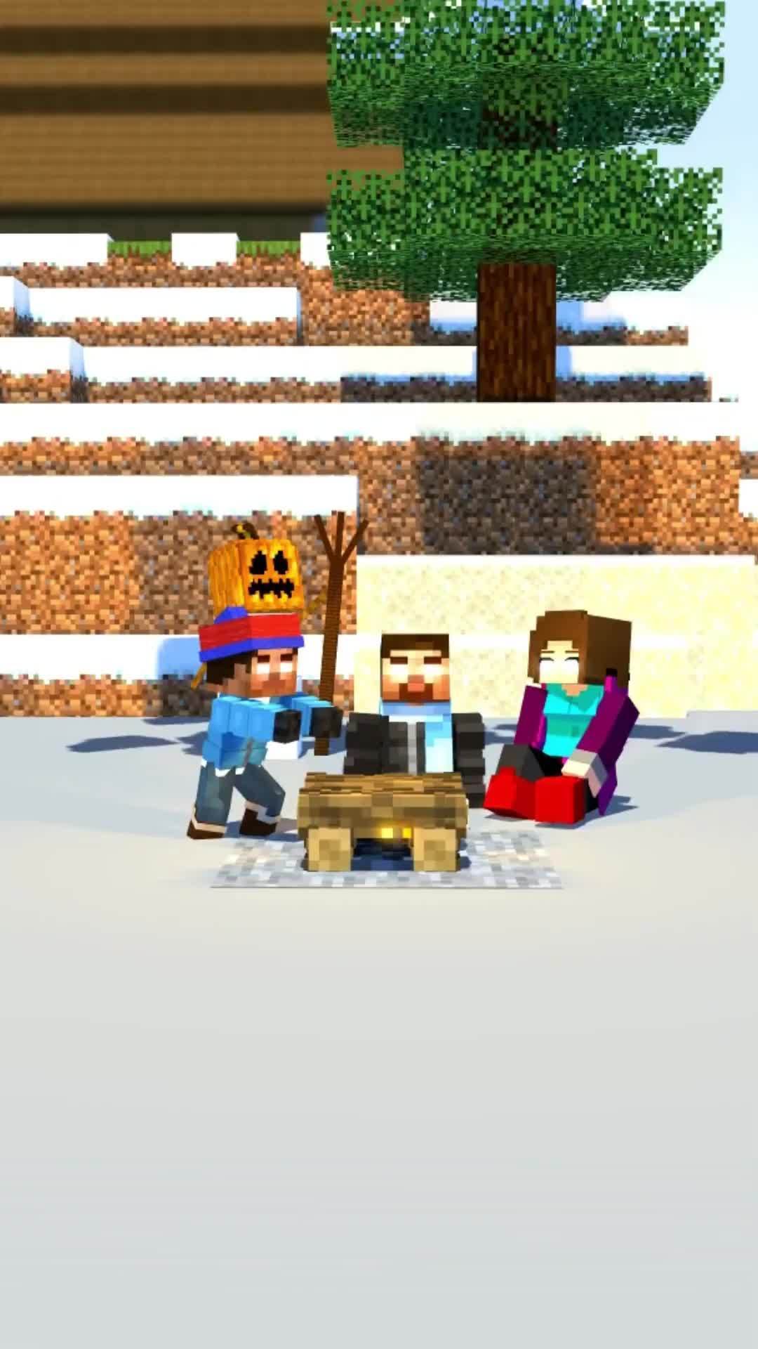 我的世界:帮助Herobrine一家解救被困村民