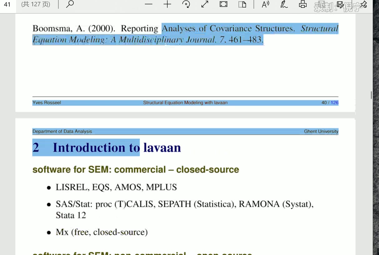 005 结构方程实操in R 路径分析+中介效应分析)