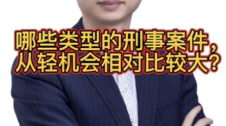 哪些类型的刑事案件,从轻机会相对比较大?