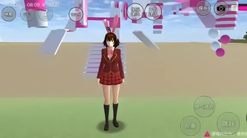 樱花校园模拟器 :挑战樱校跑酷