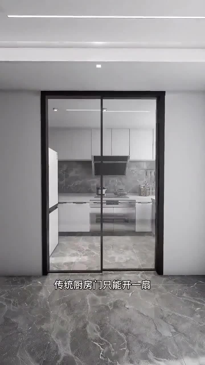 普通推拉门out了!直接拿这设计给木工,照着做就行