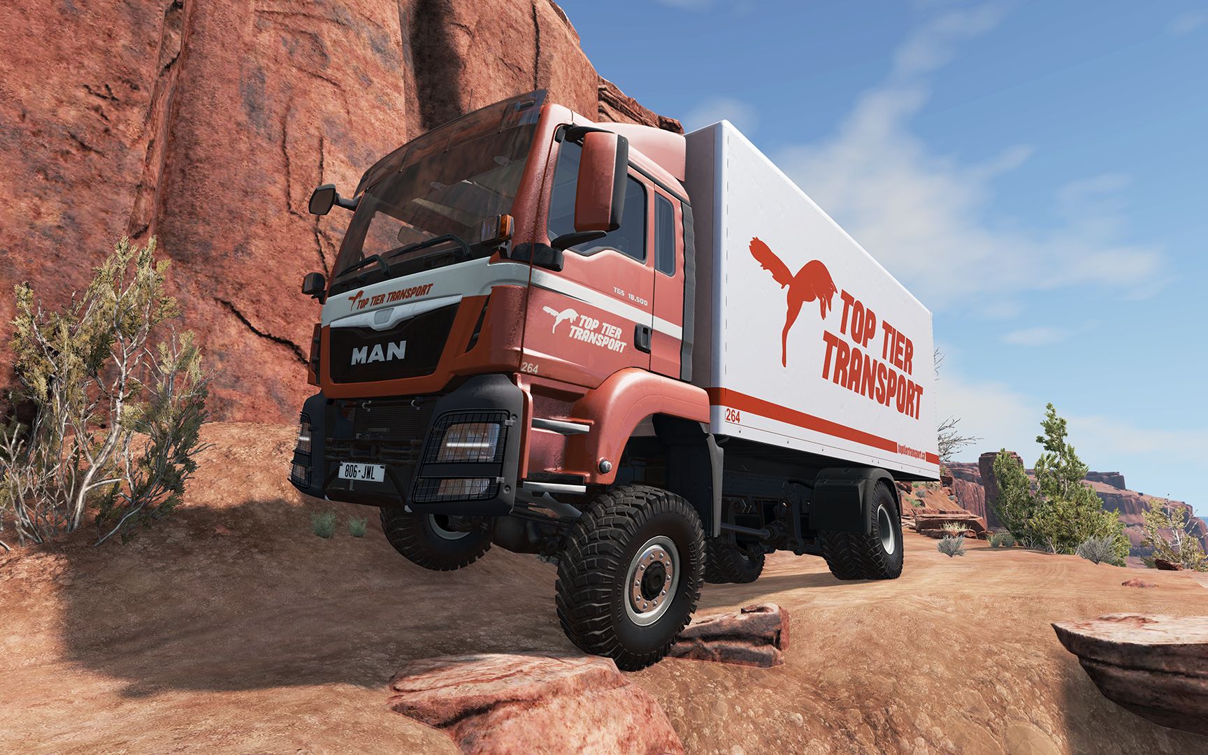 手柄也能玩油离配合?BeamNG.drive MAN 4X4越野卡车 6速手动挡 ...