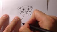 简单可爱的-小熊简笔画