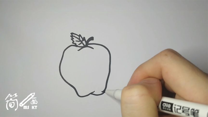 简笔画:教你画(苹果)你学会了吗?