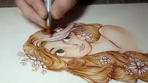 超美的马克笔人物绘画教程