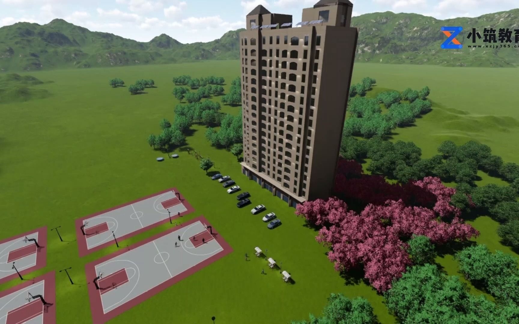 高层住宅BIM模拟动画漫游【小筑教育学员作品】