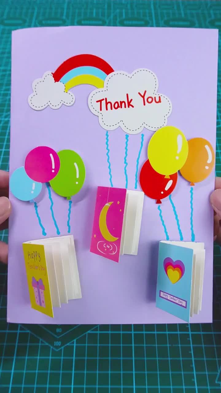 319_教师节手工贺卡教孩子亲手制作简单又高级